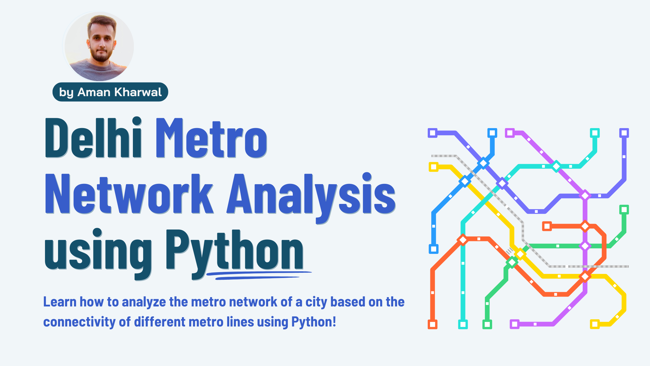 Delhi Metro Network Analysis using Python | Aman Kharwal