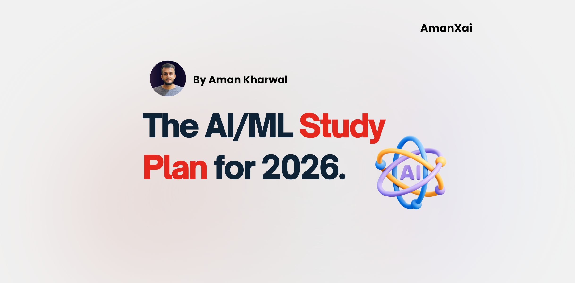 AI/ML Study Plan for 2026 | Aman Kharwal