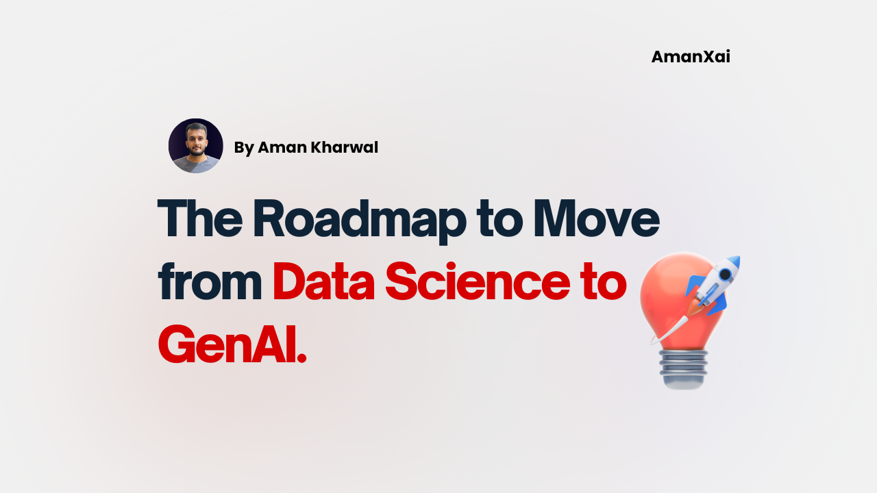 From Data Scientist to GenAI Engineer Roadmap | Aman Kharwal