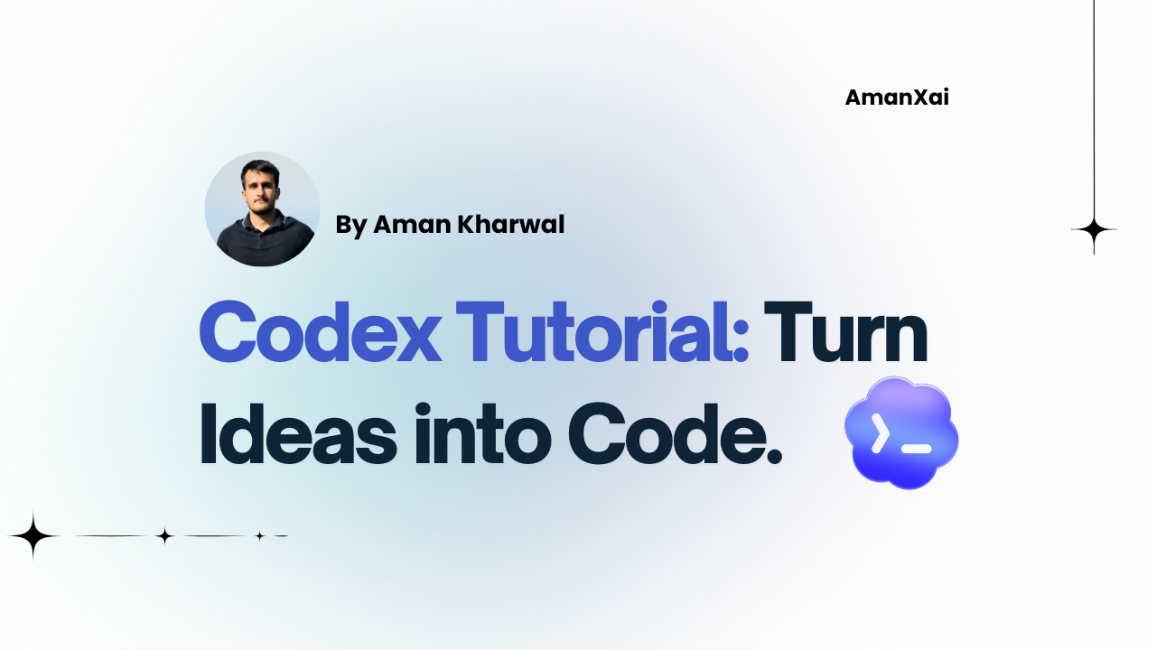 Code in Minutes Using Codex | Aman Kharwal